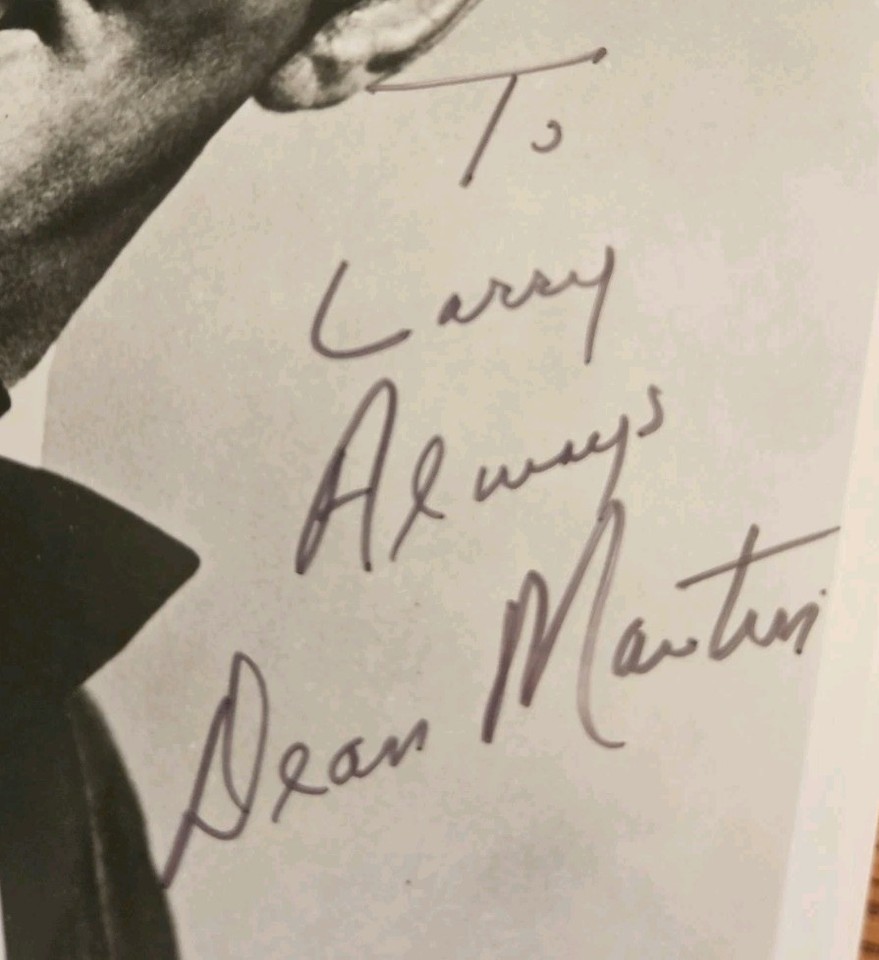 Dean Martin rare early signed 8x10 photo, actor & entertainer, "The Rat ...