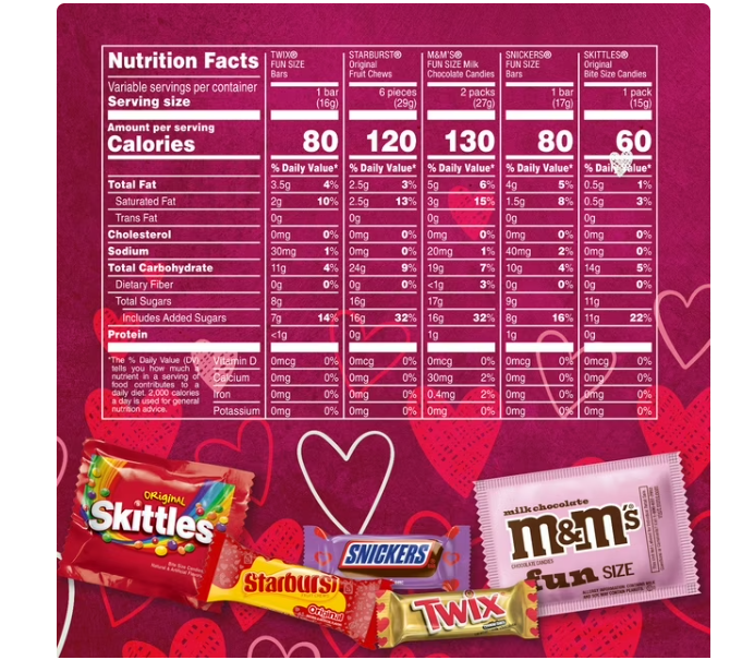 Mars Mixed Valentine's Day Candy, Variety Pack, Fun Size, 85 ct. | eBay