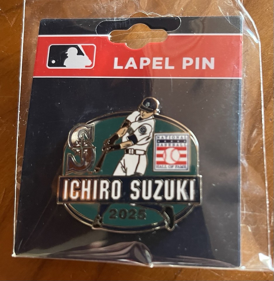 Ichiro Suzuki Seattle Mariners 2025 MLB Hall Of Fame Inductee Official Pin | eBay