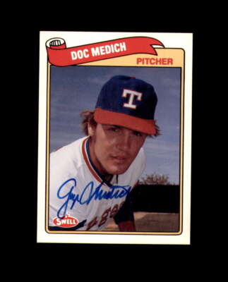 Doc Medich Signed 1989 Swell Texas Rangers Autograph | eBay