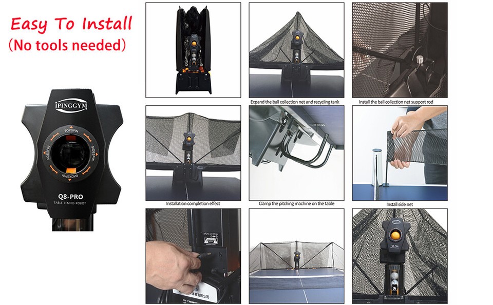 US Super Automatic Table Tennis Robot Ping Pong Pitching Machine ...