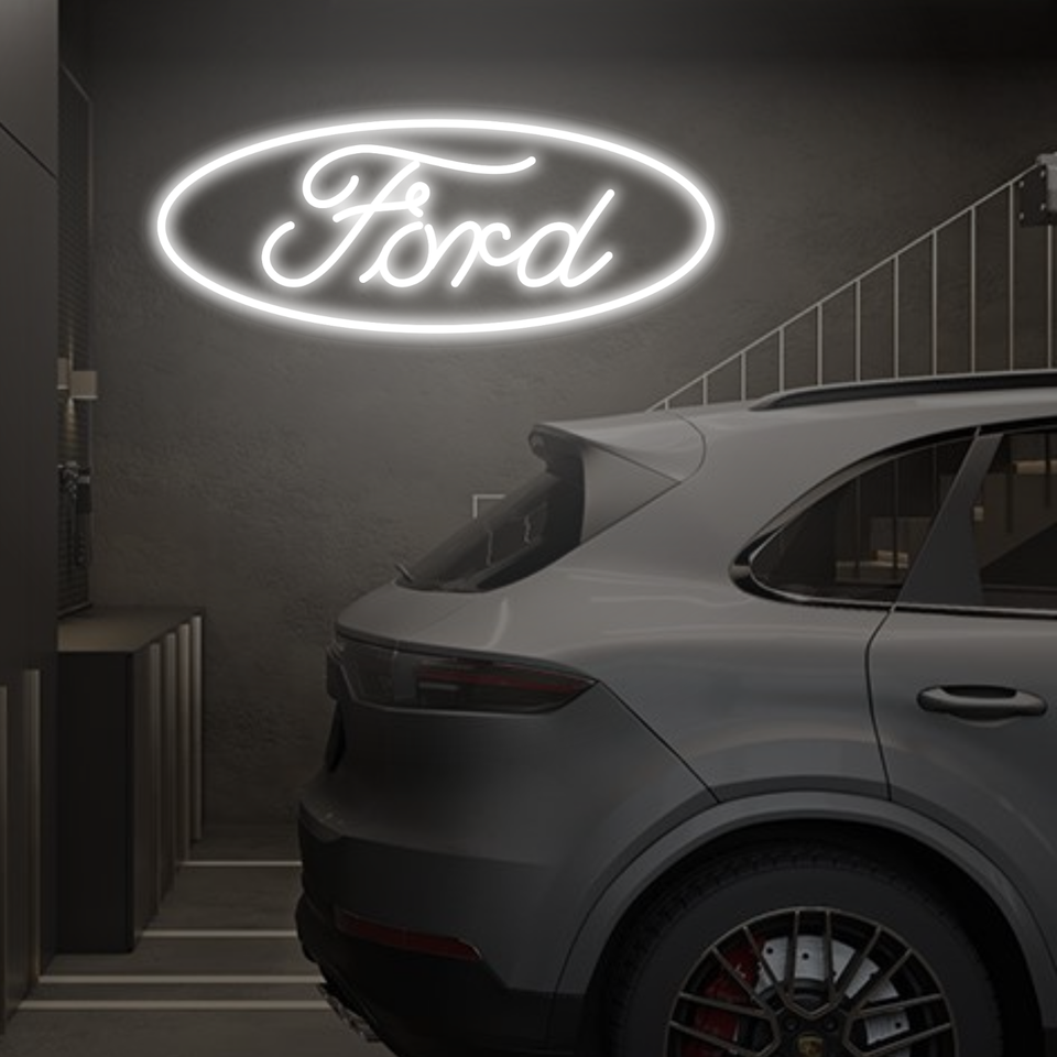 Ford neon sign, Ford led sign, Ford logo sign, Garage neon sign, Car ...
