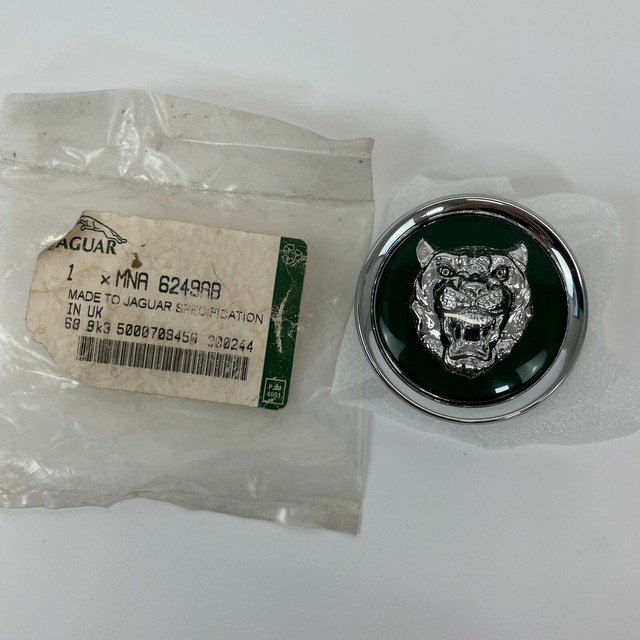 OEM Jaguar Genuine 59mm Chrome Green Wheel Center Cap 1988-2012 ...