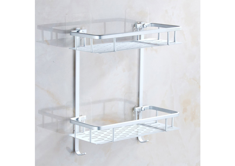 Aluminium Shower Bath Holder Shampoo Shower Gel Hanging Storage Rack ...