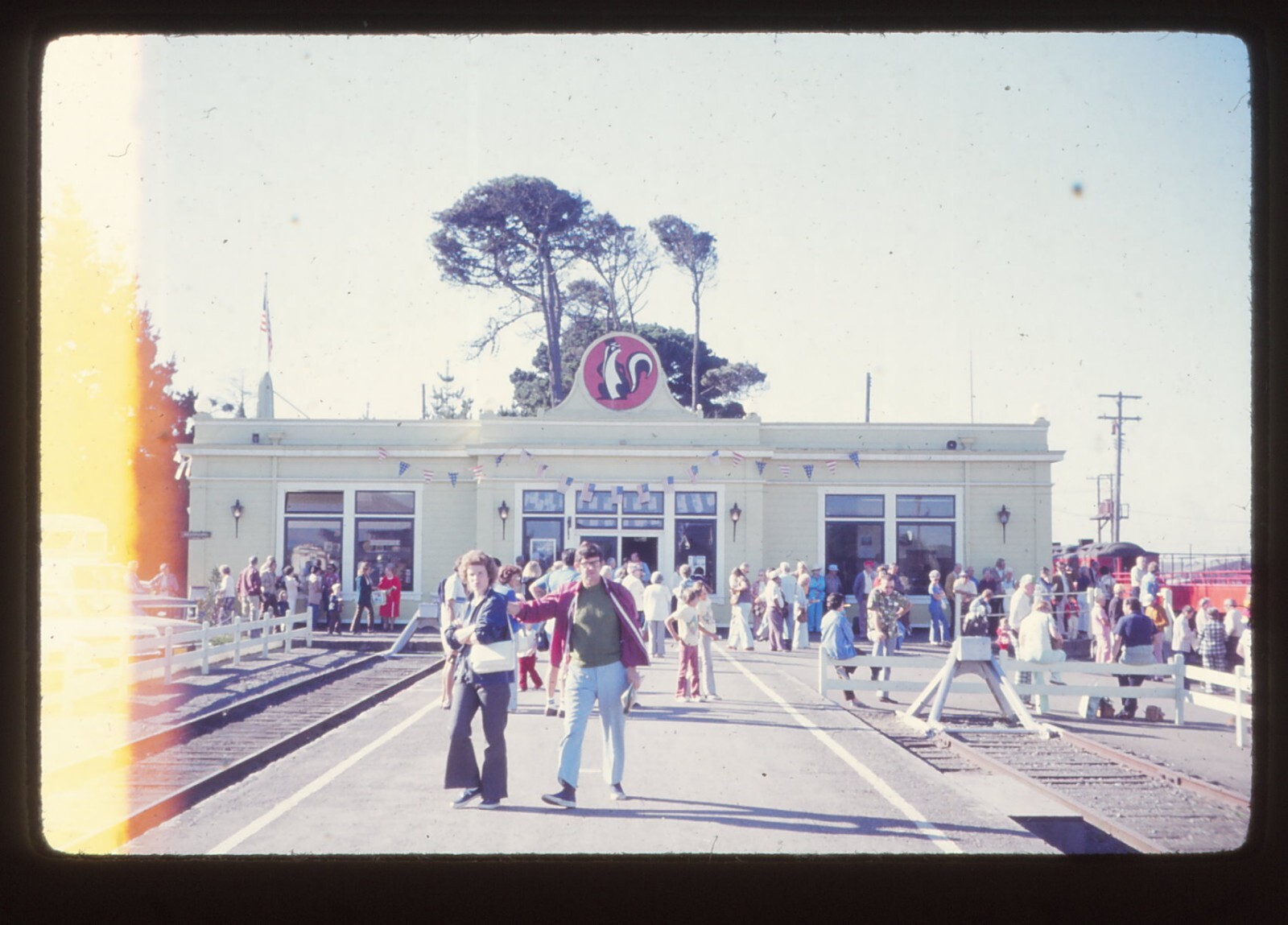 Vintage Film Slide 1976 Skunk Railroad TRAIN Fort Bragg California | eBay