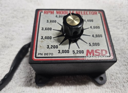 Dragster Dragbike MSD Ignition RPM Module Selector. PN 8670. 3000 to ...