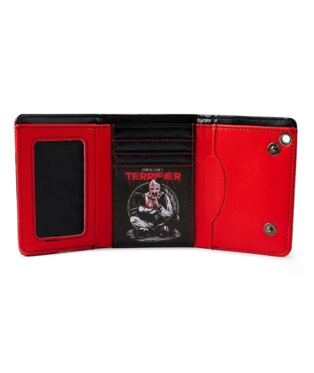 Officially Licensed Terrifier Art the Clown Faux Leather Trifold Chain ...