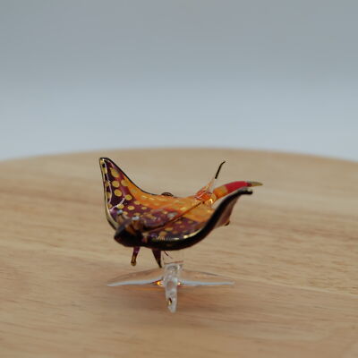 Small Stingray Figurine Hand Blown Art Glass Ocean Animals Collection ...