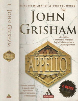 Appello. . John Grisham. 2002. I ED. | eBay