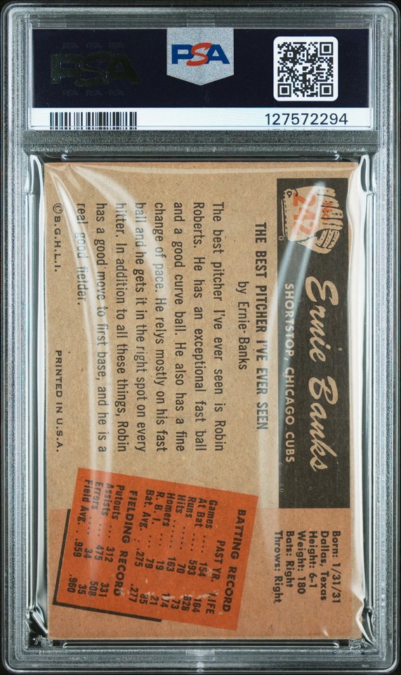 1955 Bowman #242 Ernie Banks PSA 2 Good!! | eBay