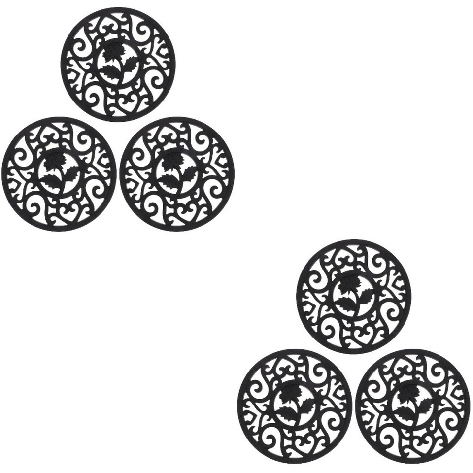 2 Count Pot Holders Heat Resistant Silicone Table Place Mat Pads | eBay UK