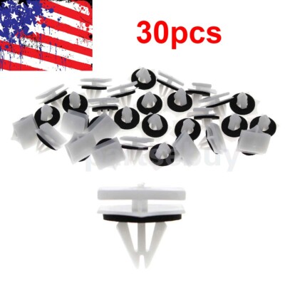 30PC For Ford FUSION MKZ Moulding Clips Rocker Panel Deck Lid w/ sealer ...
