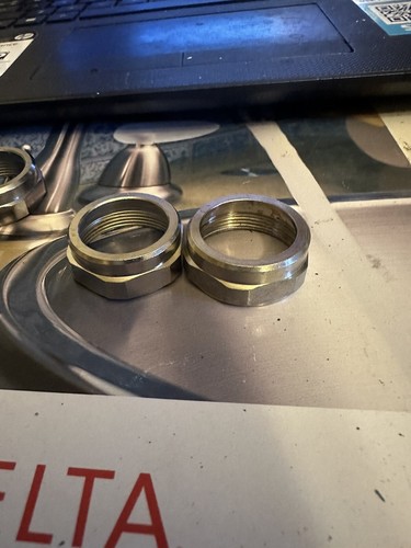 Delta RP6060 Bonnet Nuts 2 for Two Handle Kitchen &Bathroom In Brass | eBay