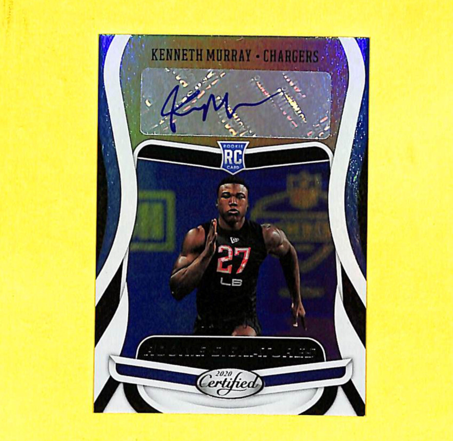 2020 Panini Certified Kenneth Murray 10/199 Auto Autograph Rookie Card ...