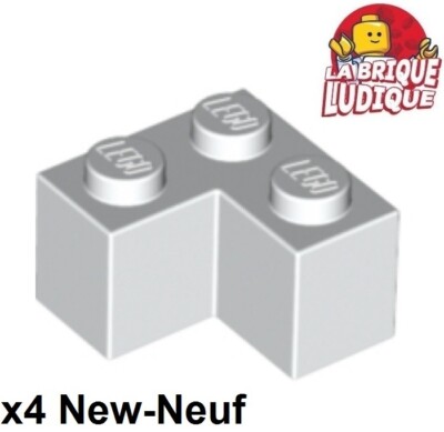Lego 4x Brique Brick 2x2 corner angle L blanc/white 2357 NEUF | eBay