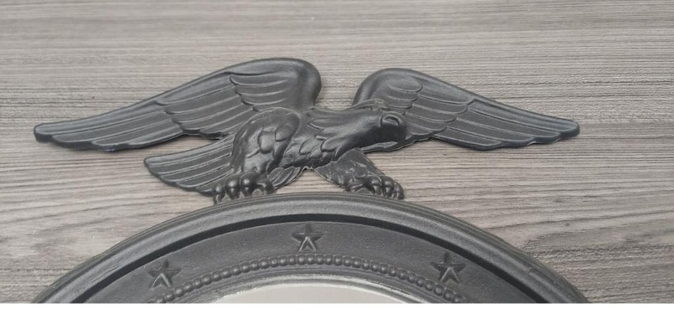Vintage Cast Aluminum Eagle Wall Mirror. EMIG 1320. | eBay