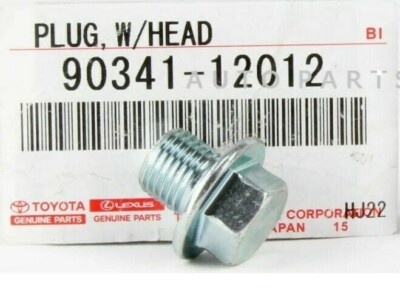 Genuine TOYOTA / LEXUS 90341-12012 Bolt, Drain Plug Various Models | eBay