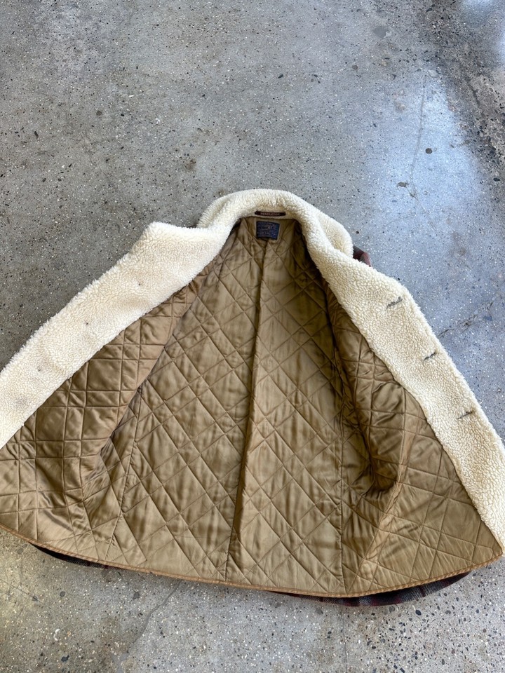 VTG 60's Pendleton Men's Tan Wool Jacket Coat Western Heavy Sherpa ...