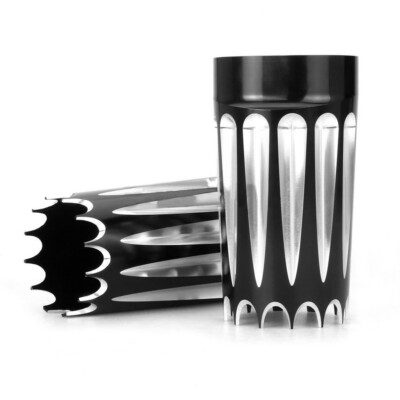 slider fork cover cow bells 49MM For Harley 1980-up FLT FLHR FLHX ...