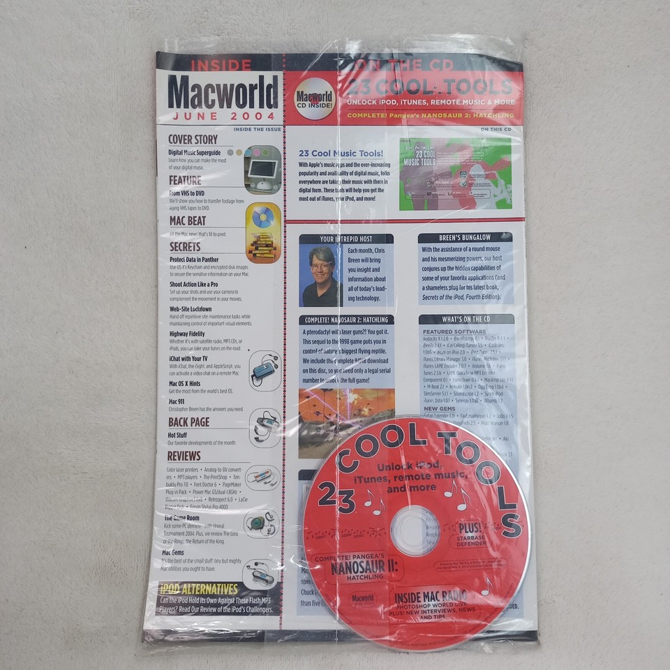 MacWorld Magazine June 2004 Digital Music SuperGuide From The iPod Mini ...