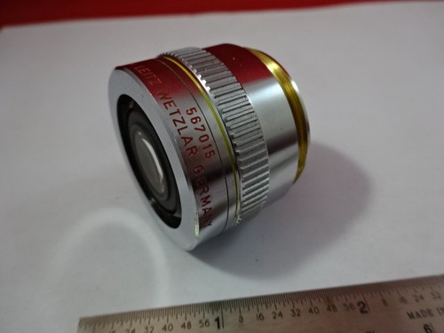 LEITZ FLUOR GERMANY OBJECTIVE 10X 567015 EPI OPTICS MICROSCOPE PART AS ...