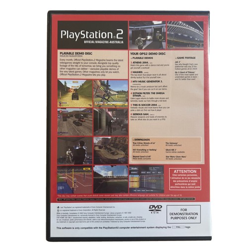ops2m Demo Disc 48 - Official PlayStation 2 Magazine ISSUE 30 AUG 2004 ...