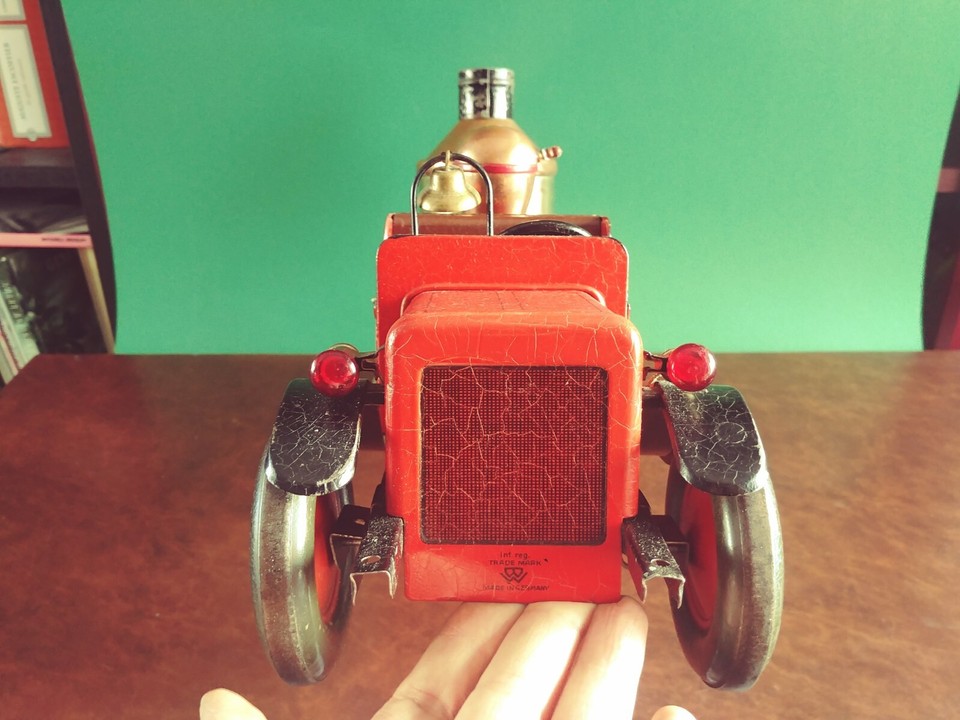 Very Rare 1930s BING Tin Wind-up Fire Pumper Engine Truck Tinplate w ...