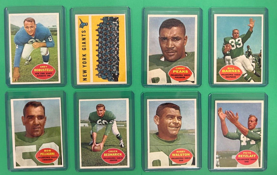 1960 TOPPS FOOTBALL COMPLETE SET 1-132 HIGH GRADE EX-MT+ - NM+ WELL ...