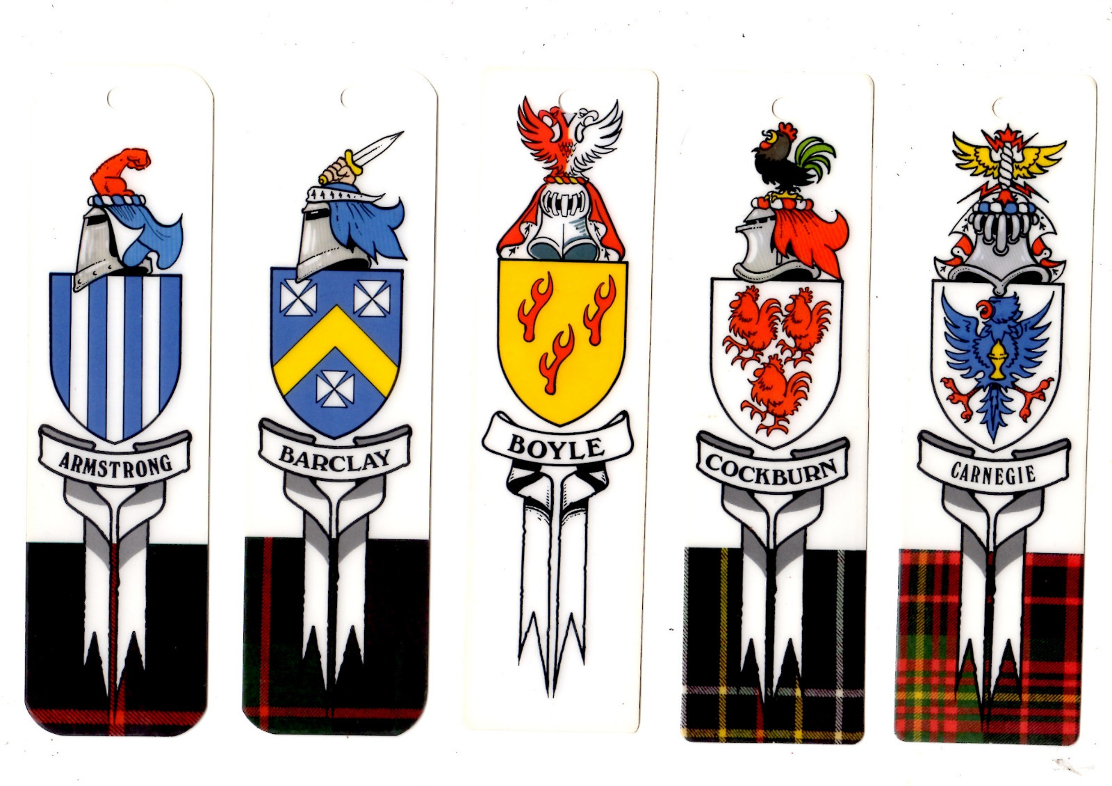BOOKMARK A-Z Scottish Surname Family Name Clan Coat of Arms Crest ...