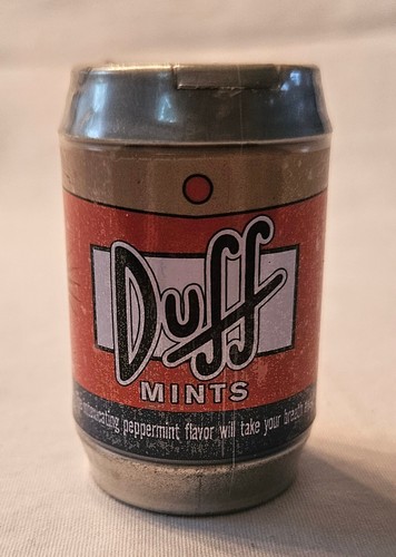 DUFF Beer Can MINTS The Simpsons SEALED MINT Bart Homer Lisa Marge ...