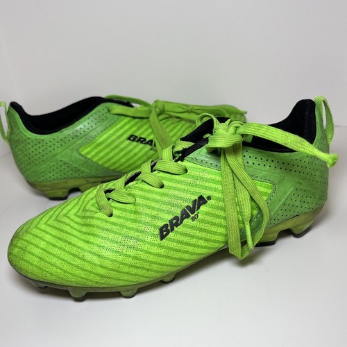 Brava Soccer Cleats Boys Size 2 Neon Bright green Athletics Shoes ...