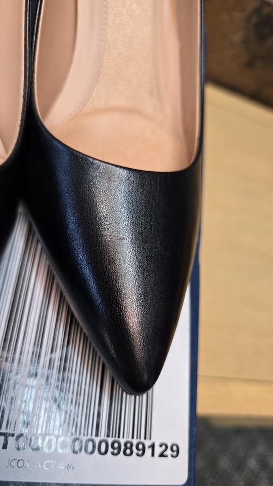 Women's Shoes Cole Haan Goto Park Pump Black Leather size 7.5B Display ...
