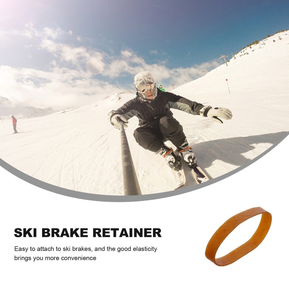 1 Set Elastic Ski Brake Band Rubber Retainers Thick Snowboard Brake ...