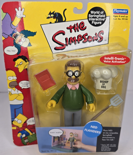 2000 The Simpsons World Of Springfield NED FLANDERS, Interactive Action ...