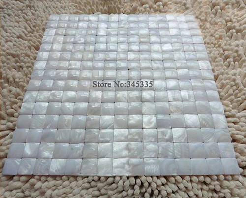11PCS white 3D convex shell mosaic tile mother of pearl bathroom home ...