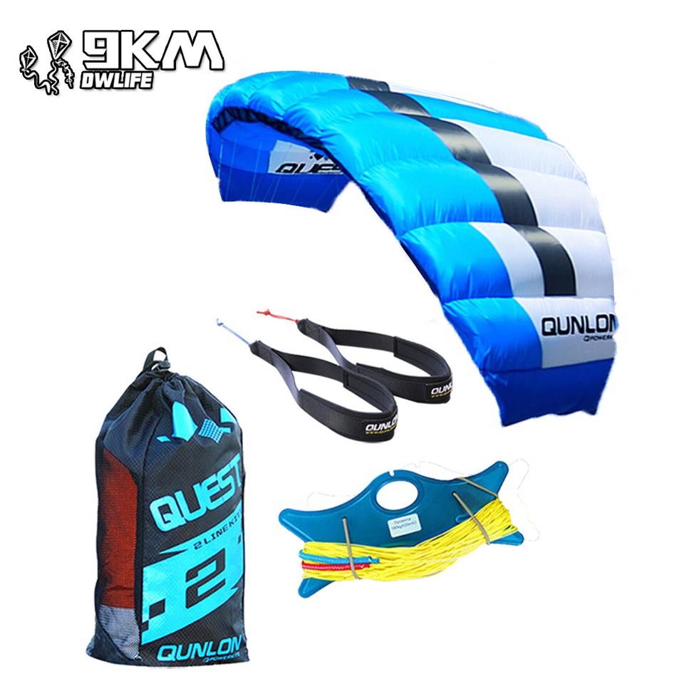 9KM Professional 4㎡ 2 Line Traction Kite Trainer Kite Power Kite ...
