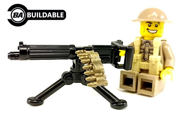Brickwarriors GATLING GUN w/ Tripod for Lego Minifigures NEW Western ...