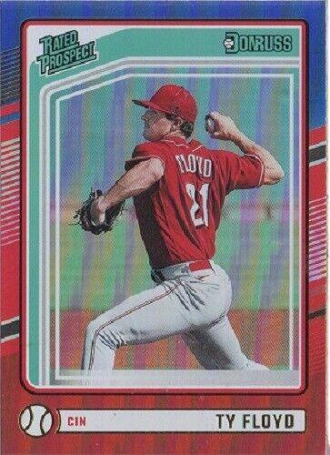 2024 Panini Donruss - Rated Prospects Ty Floyd #111 Red & Blue (RC) for ...