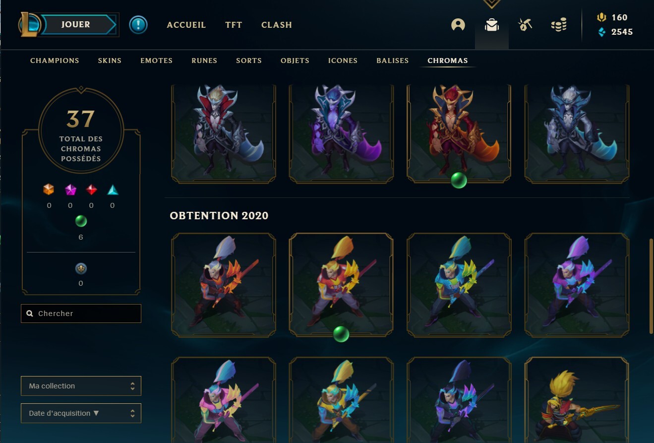 Compte LoL EUW / LoL Account EUW / Gold 4 / 58 Skins / 17K OE / 46 ...