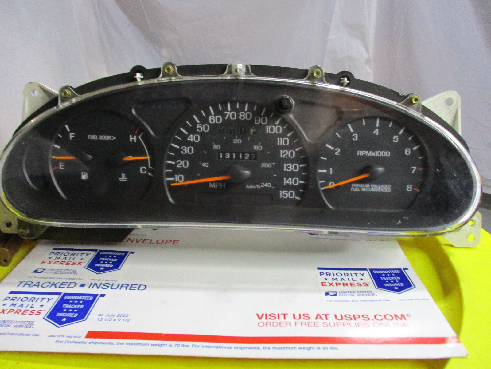 1998 TAURUS SPEEDOMETER CLUSTER GUAGE INSTRUMENT ODOMETER ANALOG ...