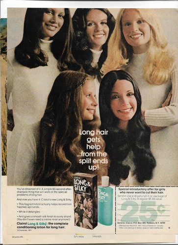 Miss Clairol + Clairol Long & Silky Conditioning Lotion Hair 2 1972 ...
