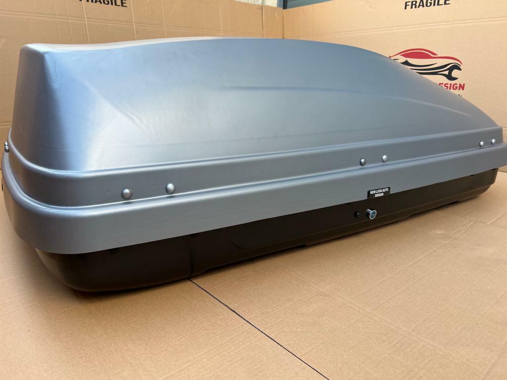 370 Litre Car Roof Box Silver Cargo Luggage Travel Box | eBay UK