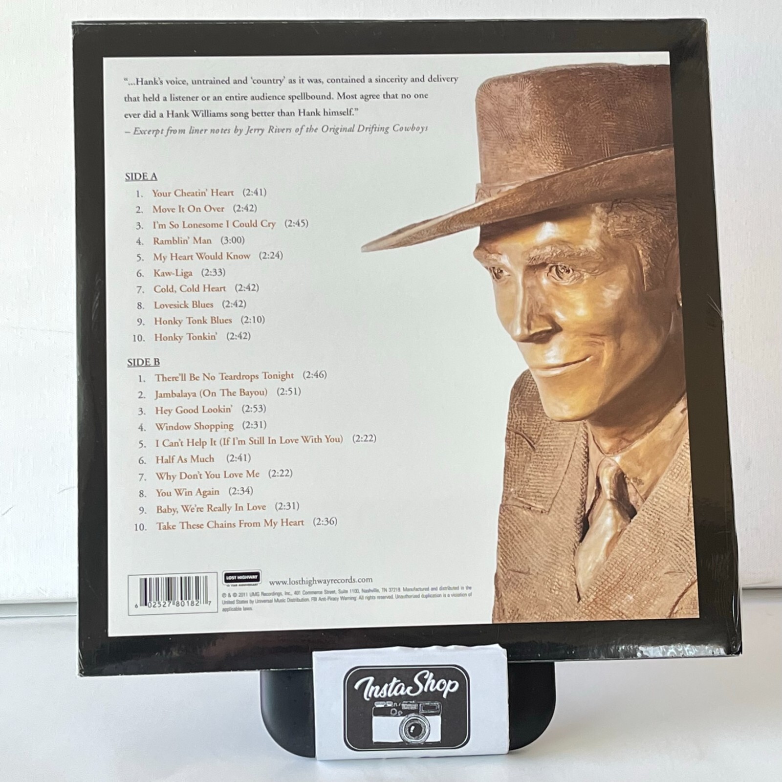 Hank Williams - 20 Of Hank Williams' Greatest Hits - Vinyl LP ...