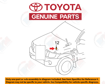 GENUINE Hood Prop Rod Holder 53452-04010 for 2005-2018 Toyota Tacoma | eBay