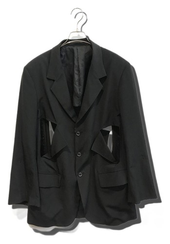 Yohji Yamamoto pour homme Punching Tailored Jacket HP-J47-500 Black ...