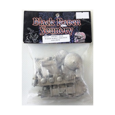 19th Centur Black Raven Foundry Fanta Dwarven War Wagon w/Bolt Throwe ...