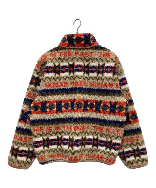 HUMAN MADE Nordic fleece jacket Brown x Orange x Blue HM28JK0 | eBay