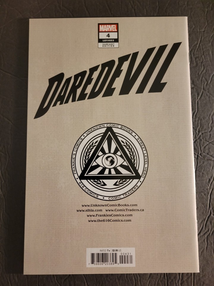 DAREDEVIL #4 UNKNOWN COMICS KAEL NGU EXCLUSIVE VIRGIN VARIANT NM (2022) | eBay