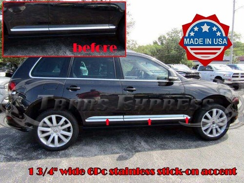 fit:2004-2010 Volkswagen Touareg Body Side Molding Rocker Panel Trim ...