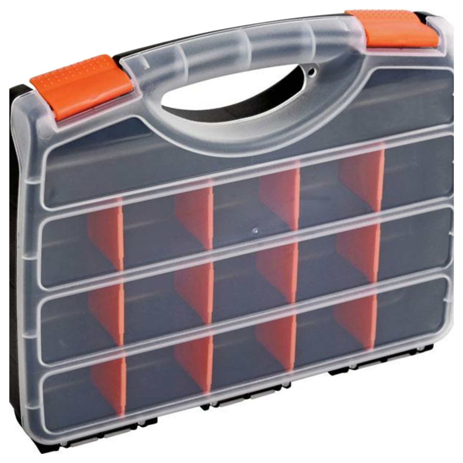 Neilsen 15 Compartment Box Storage Tool Organiser Case Screw Nail Nut ...